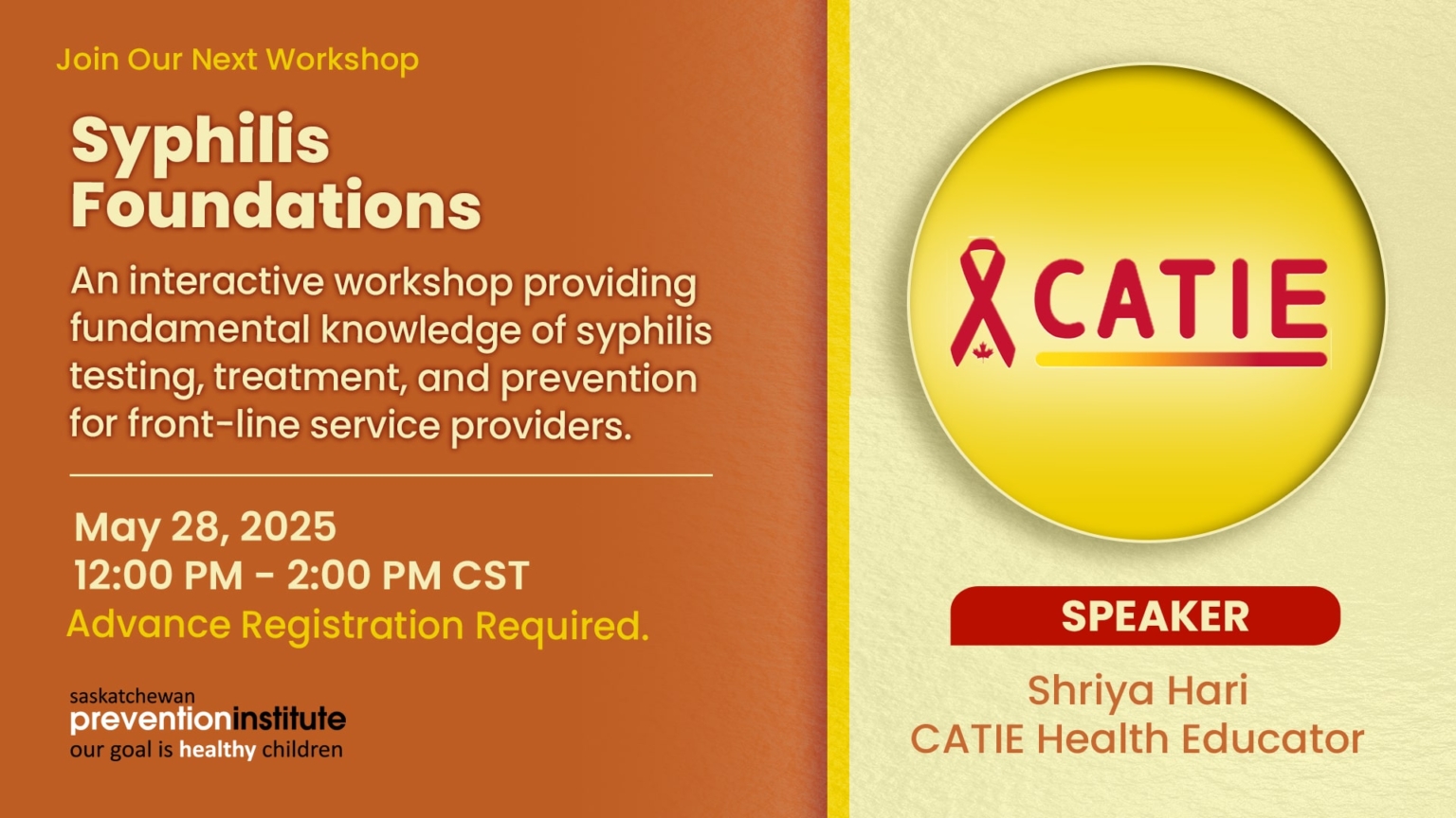 Syphilis Foundations - Saskatchewan Prevention Institute