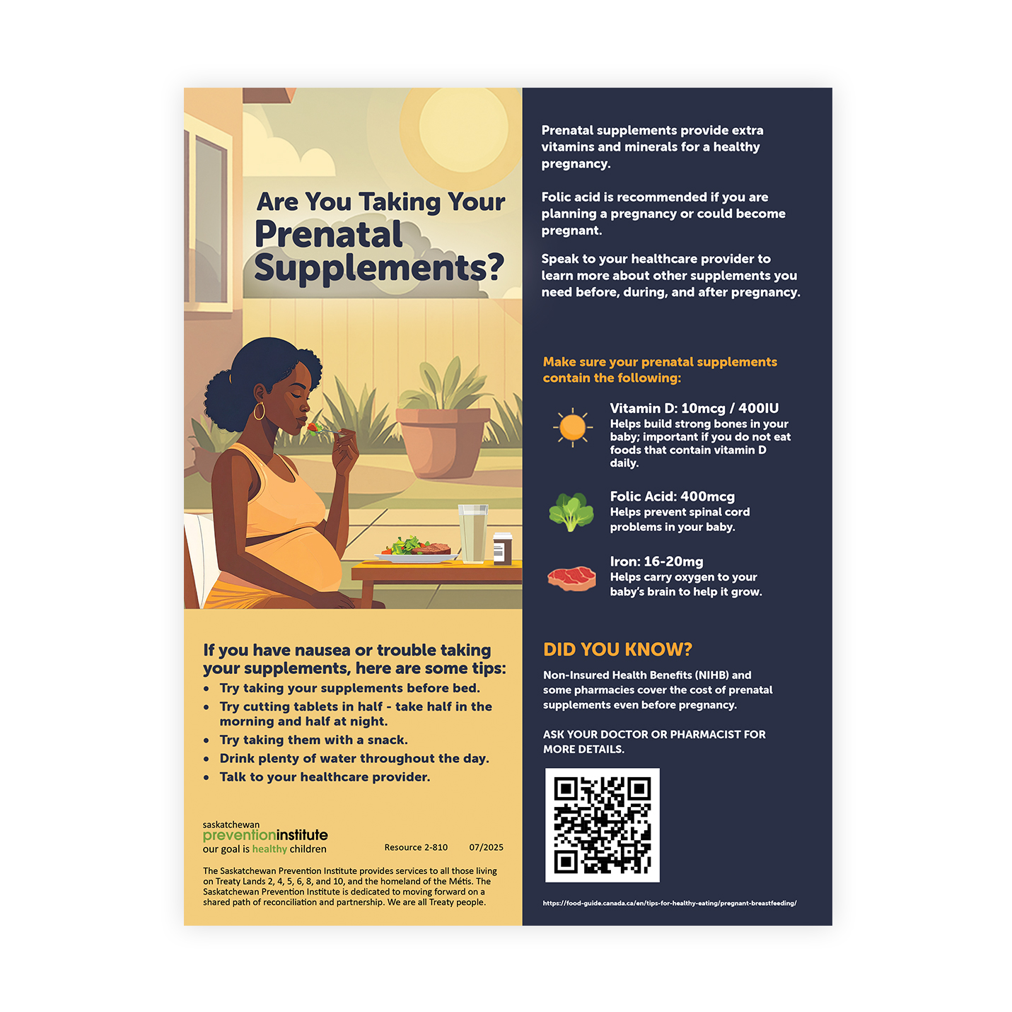 Prenatal Supplements - Saskatchewan Prevention Institute